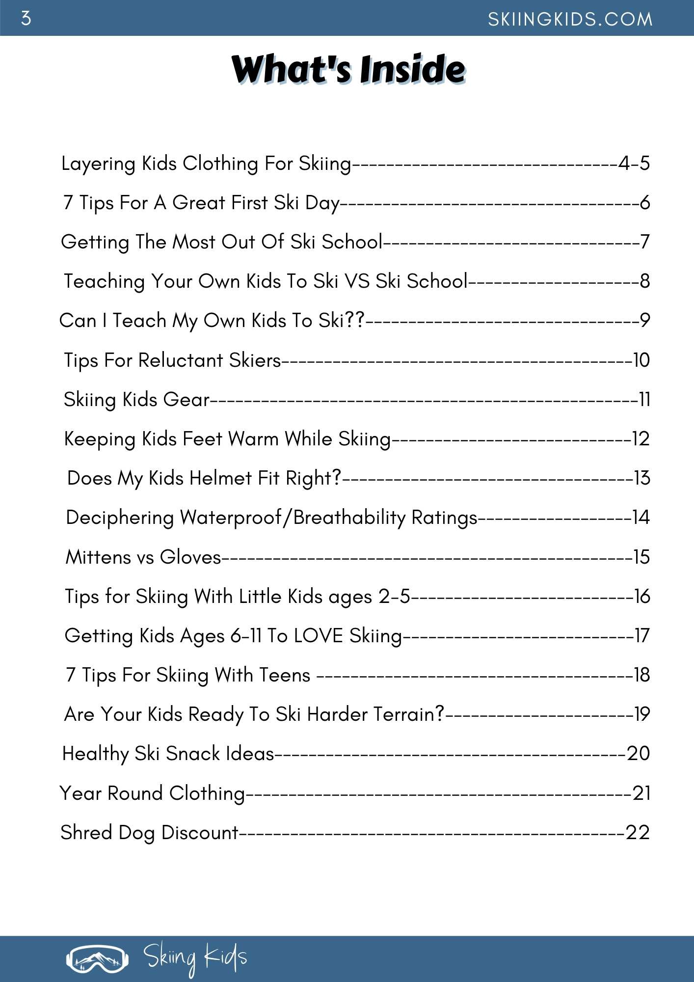 FREE Guide To Skiing With Kids - Skiing Kids