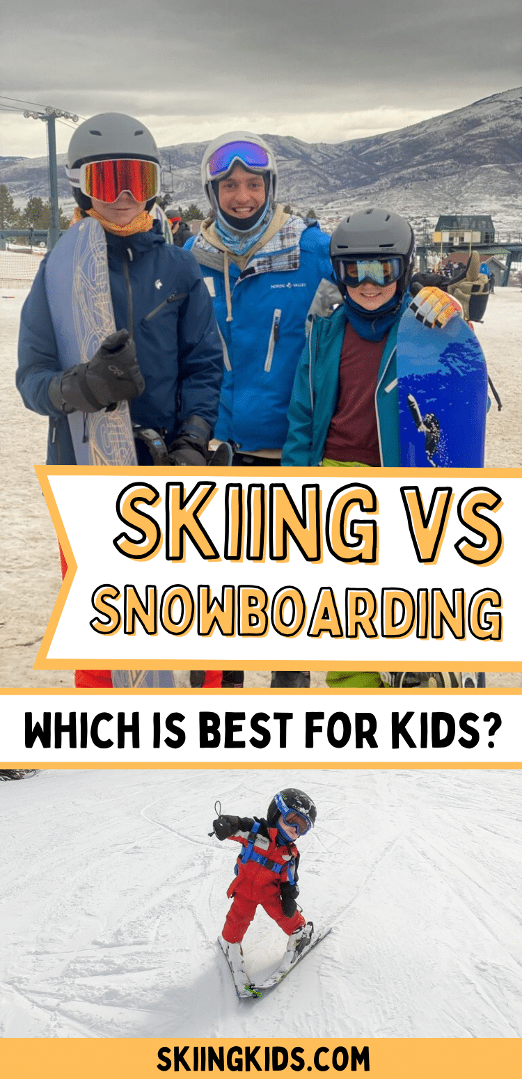 Skiing vs Snowboarding: Which is Better for Kids? - Skiing Kids